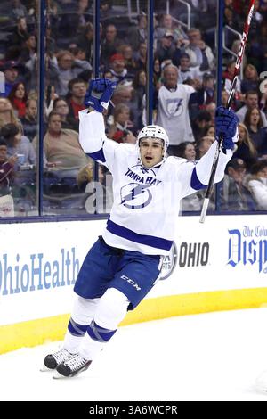 Tampa Bay Lightning center Cedric Paquette (13) before an NHL hockey ...