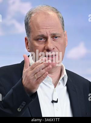 Stuttgart, Germany. 26th Mar, 2025. Georg Stamatelopoulos, CEO of EnBW ...