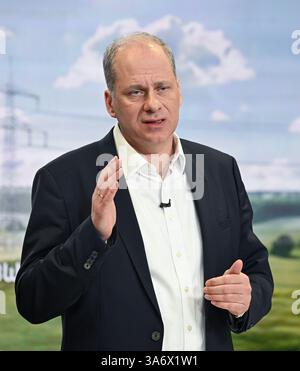 Stuttgart, Germany. 26th Mar, 2025. The logo of the energy group EnBW ...