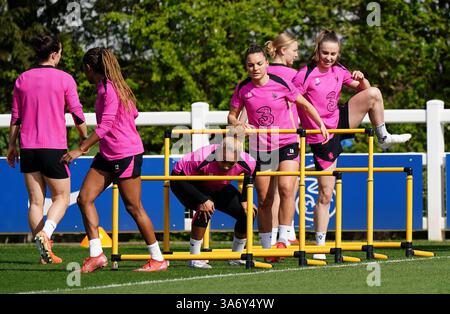 Chelsea's Lauren James during a training session at Cobham training ...