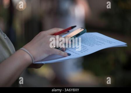 Digital wirtten on a chalkboard, symbol for internet and network ...