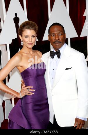 Paige Butcher and Eddie Murphy attend the arrivals of the World ...