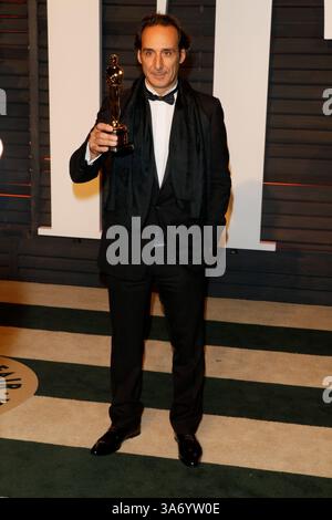 Composer Alexandre Desplat attends the Vanity Fair Oscar Party at ...