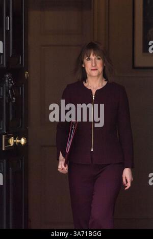Britain's Chancellor of the Exchequer Rachel Reeves arrives at a ...