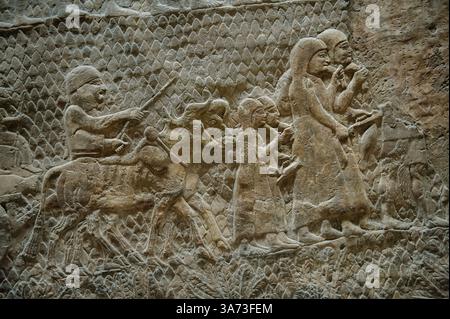Lachish relief. South-West Palace of king Sennacherib in Nineveh, Iraq ...
