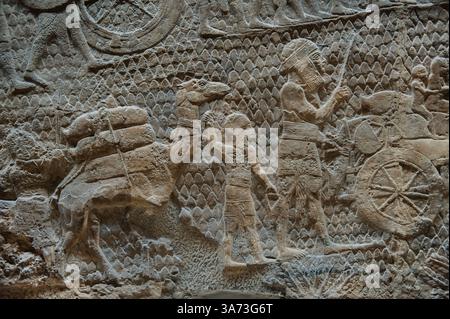 Lachish relief. South-West Palace of king Sennacherib in Nineveh, Iraq ...