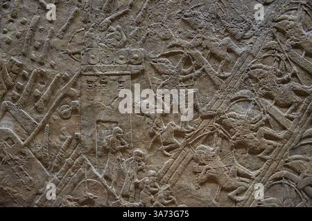 Lachish relief. South-West Palace of king Sennacherib in Nineveh, Iraq ...