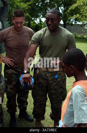 May 05, 2004; Port-Au-Prince, Haiti; A Marines from 3rd Battalion 8th ...
