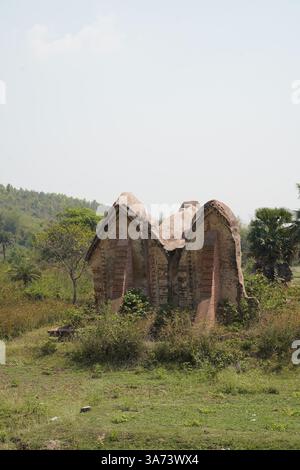 Jor-Bangla temple remains of the Garh Panchakot site. Purulia, West ...