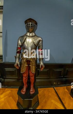 Imperial Armoury of Austria in Vienna. Medieval ages knights armor ...
