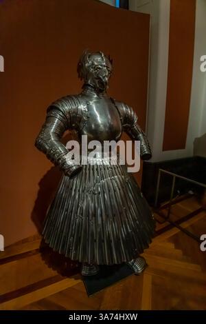Imperial Armoury of Austria in Vienna. Medieval ages knights armor ...