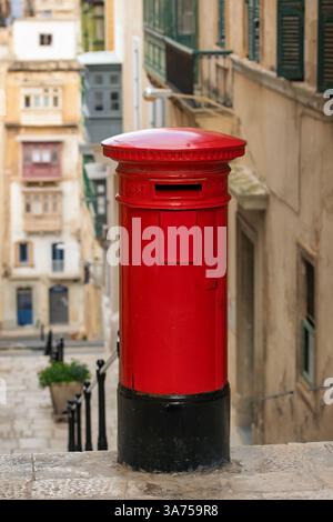 Royal mail post box with collection times Stock Photo - Alamy