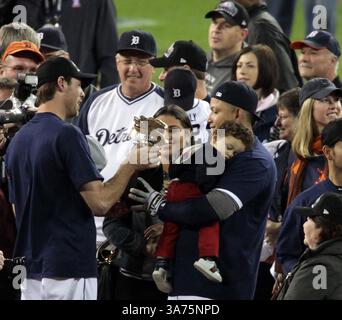 Detroit Tigers' Miguel Cabrera looks on before a baseball game against ...