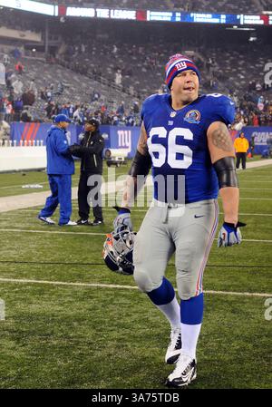 New York Giants offensive tackle Marcus Mbow (71) blocks during an NFL ...