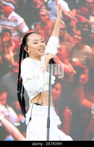 Griff Preforming at the BBC Radio 1's Big Weekend, Luton, UK - 25 May ...