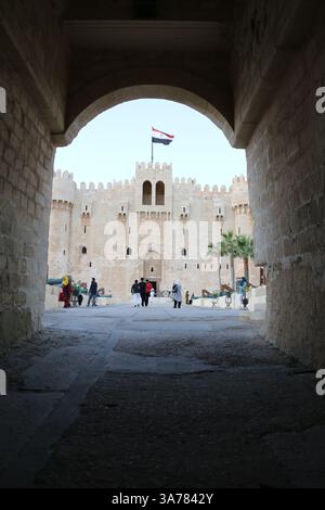 Temple/ Castle in Alexandria Egypt Stock Photo - Alamy