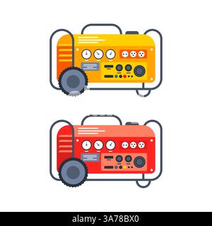 Electric generator engine. Portable gasoline generator, industrial ...