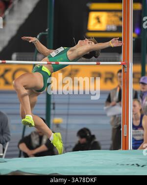 Camryn Newton-Smith of Australia competing in the Heptathlon women's High Jump during World ...
