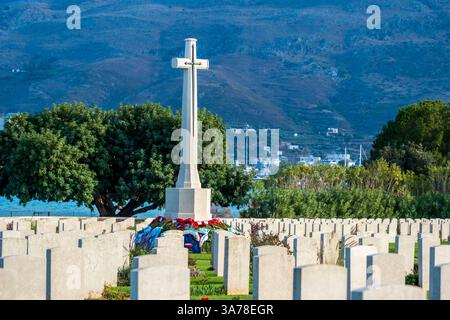 Souda Bay Commonwealth war cemetery, Crete Stock Photo - Alamy