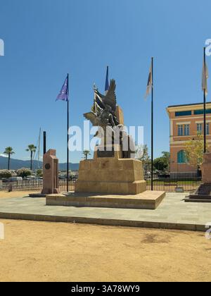 Ajaccio, Corsica, France July 8, 2024: Place César Campinchi war ...