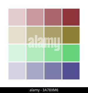 Color palette in Soft and Pale colour theme collections. Color scheme ...