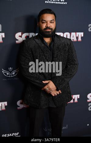 Adrian Dev attends the arrivals of the Los Angeles Premiere of “NO ...