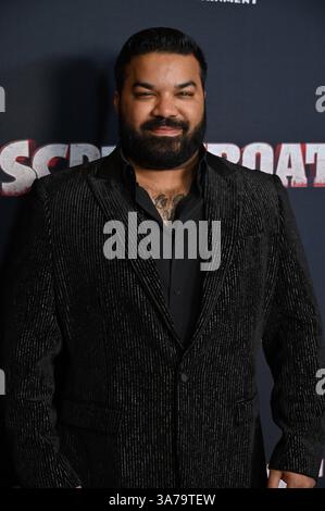 Adrian Dev attends the arrivals of the Los Angeles Premiere of “NO ...
