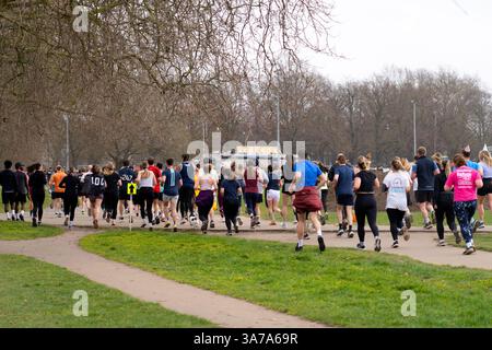 Park Run on Clapham Common (2025-03-22) - London Uk Stock Photo - Alamy