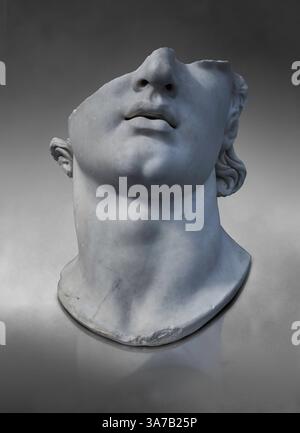 Ancient Greek marble portrait bust of the 1st Pergamon King Attalos I ...