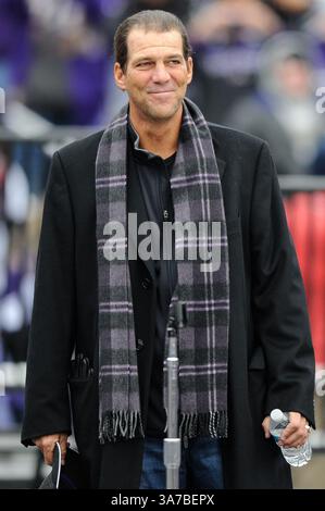 Baltimore Ravens owner Steve Bisciotti walks on the field prior to an ...