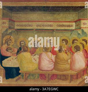 Giotto di Bondone - Last Supper Stock Photo - Alamy
