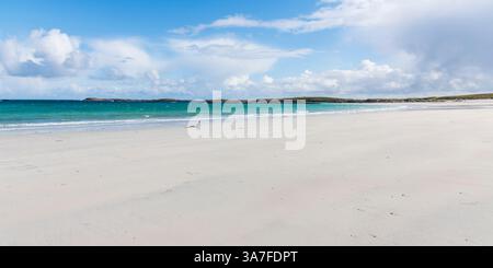 Traigh Bhala beach, Vaul bay, Isle of Tiree, Inner Hebrides, Scotland ...