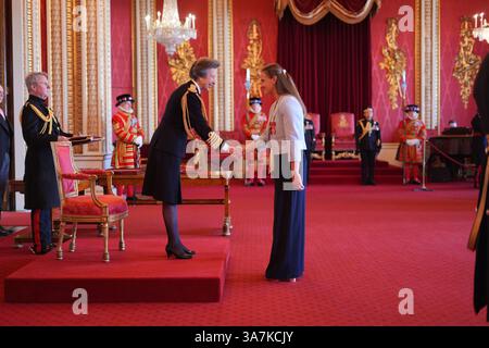 Miss Lauren Henry, from Lutterworth, is made a Member of the Order of ...