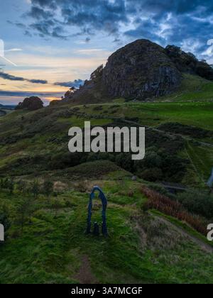 Loudoun Hill, East Ayrshire, Scotland, UK. Loudoun Hill, is a volcanic ...