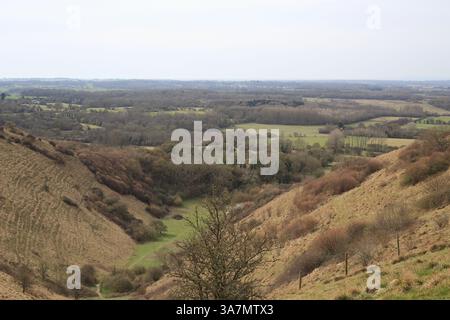 The Devil's Kneading Trough (a steep sided dry valley called a coombe ...