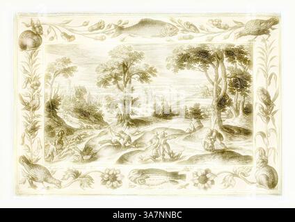 River Landscape. Hans Bol (Flanders, Mechlin, 1534-1593). Holland, 1578 ...