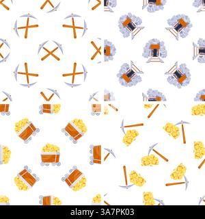 Mine cart pattern vector seamless blue Stock Vector Image & Art - Alamy