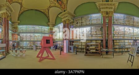 Herzog August Library Interior Panorama Wolfenbuettel Germany Stock ...