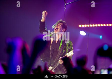 Josh Ramsey of Marianas Trench performs at K-Days in Edmonton. (Photo ...