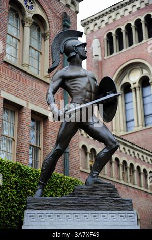 Tommy the Trojan statue at the USC campus in downtown Los Angeles, CA ...