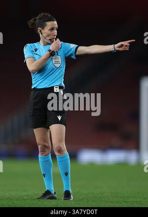 Referee Silvia Gasperotti during the UEFA Women's Champions League ...