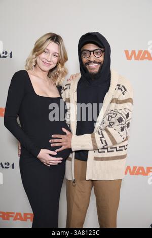 Bailey Galvan and Keith Lucas at the Los Angeles premiere of A24's ...