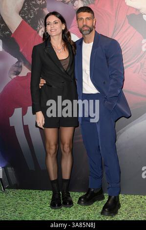 Roberta Mastromichele und Gilles Rocca bei der Premiere des Kinofilms 'L'ultima sfida' im Space ...