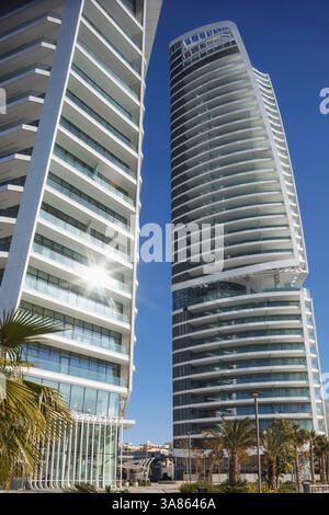 Cyprus, Limassol (Lemesos), Trilogy Towers Modern High-rise Buildings ...