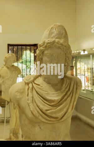 Cyprus, Episkopi, Episkopi Museum, Marble Statue of Meleager Stock ...