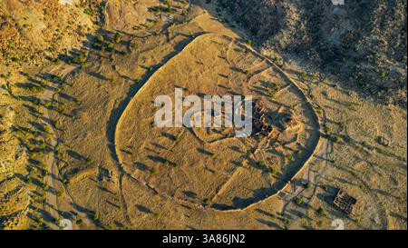 Aerial of Ouara, former capital of the Ouaddai Empire, Chad Stock Photo ...