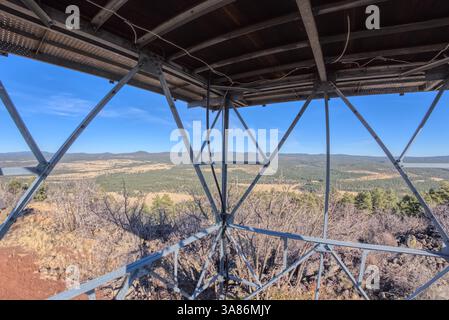 Panoramic view of a vast fire on Monte Pisano near Bientina, Italy, at ...