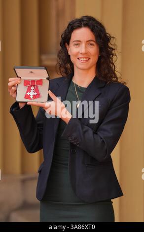 Imogen Grant after being made a Member of the Order of the British ...
