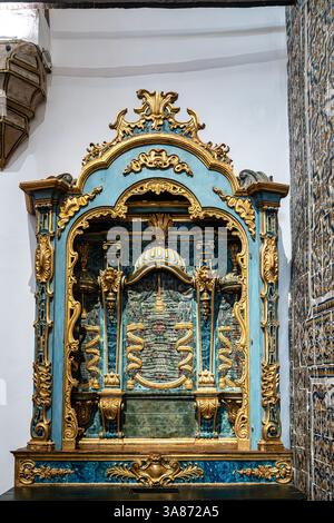Interior of Monastery of Jesus of Setubal in Portugal. Church of the ...