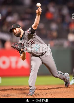 San Francisco Giants pitcher Robbie Ray during a baseball game against ...